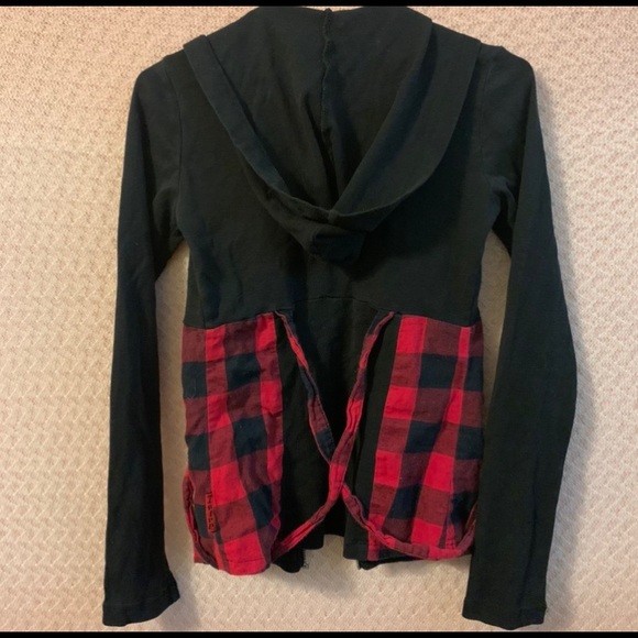 Tripp nyc | Tops | Emo Red Buffalo Plaid Hoodie | Poshmark